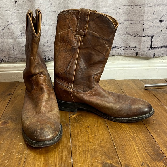 Justin Boots | Shoes | Justin Roper Style Western Boots Womens Size 75b ...